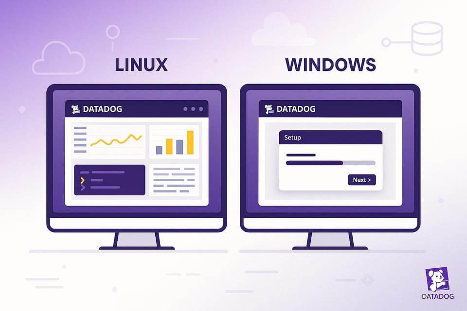 Linux vs. Windows: Datadog Agent Installation